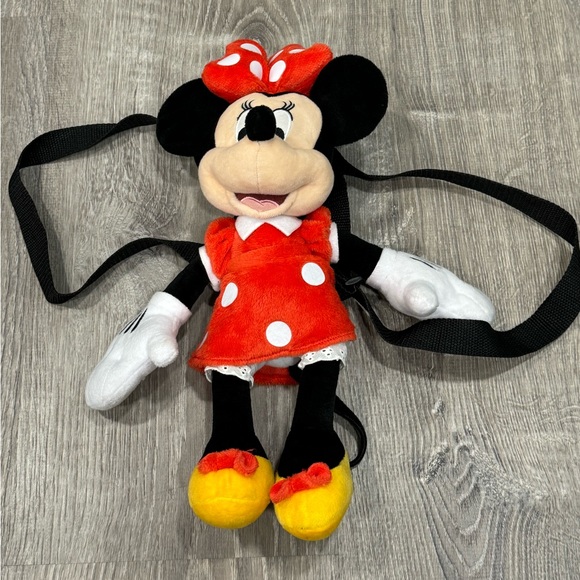 Disney | Accessories | Disney Minnie Mouse Plush Backpack Cute Bag D23 ...